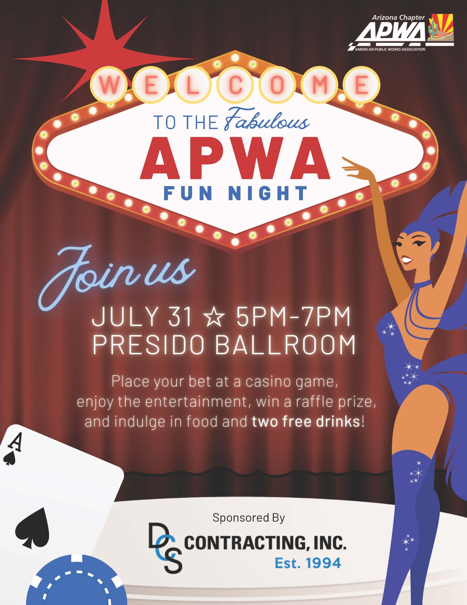 DCS Sponsors 2025 APWA AZ Chapter Conference Fun Night - DCS Contracting